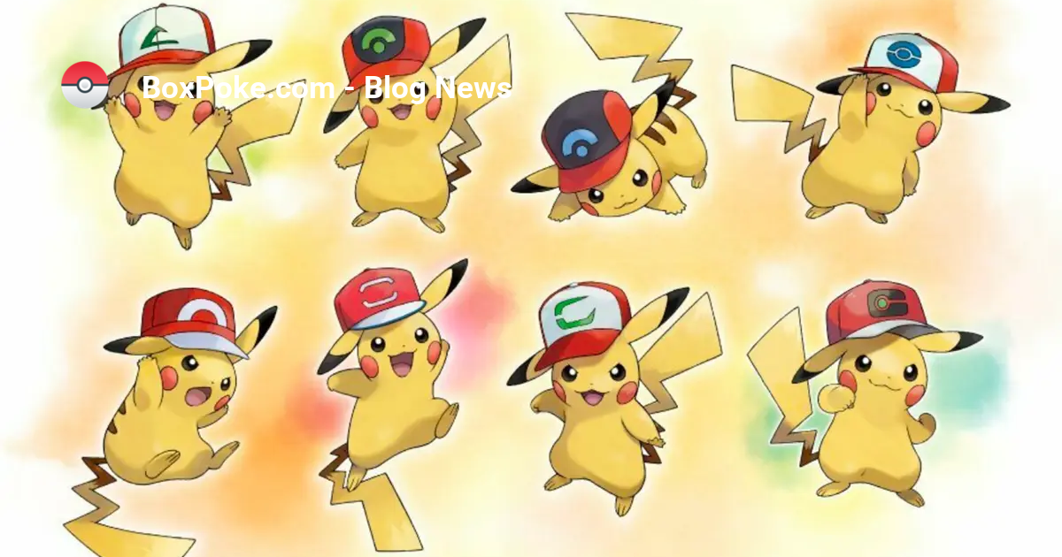 Pokemon 25 pikachu wearing satoshi hat - BoxPoke.com